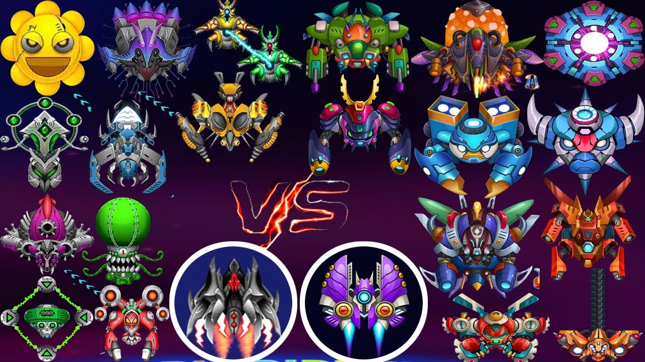 SPACE SHOOTER || SPACE GALAXY INVADER || ALL BOSS FIGHT || FROOTO ...