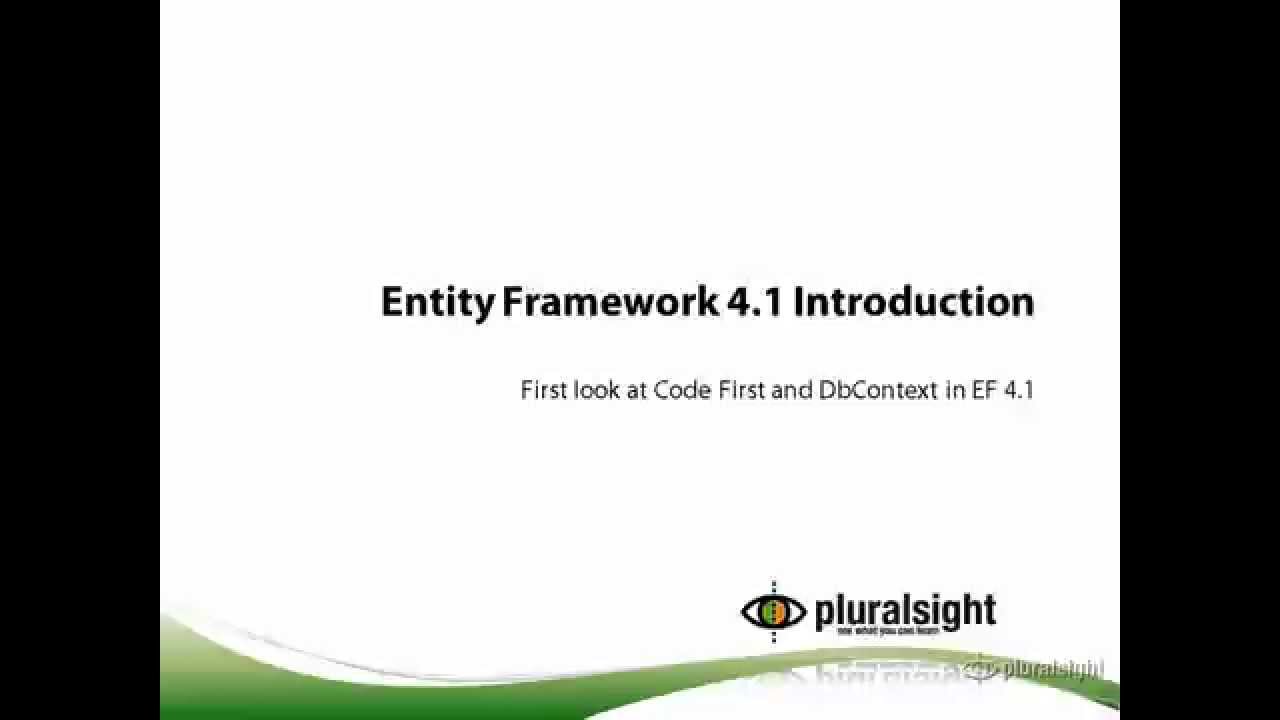 Entity Framework 4 1 Introduction 02 Objectives Youtube