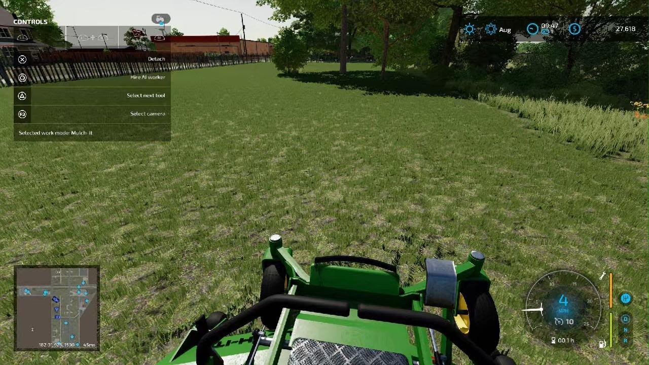 Fs 22 mowing with Coop - YouTube