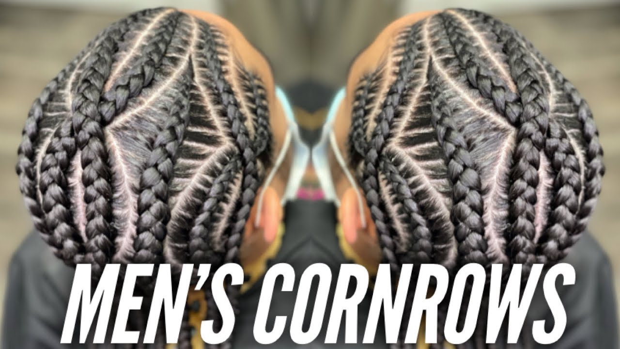 Mens Criss Cross Freestyle Braids - YouTube
