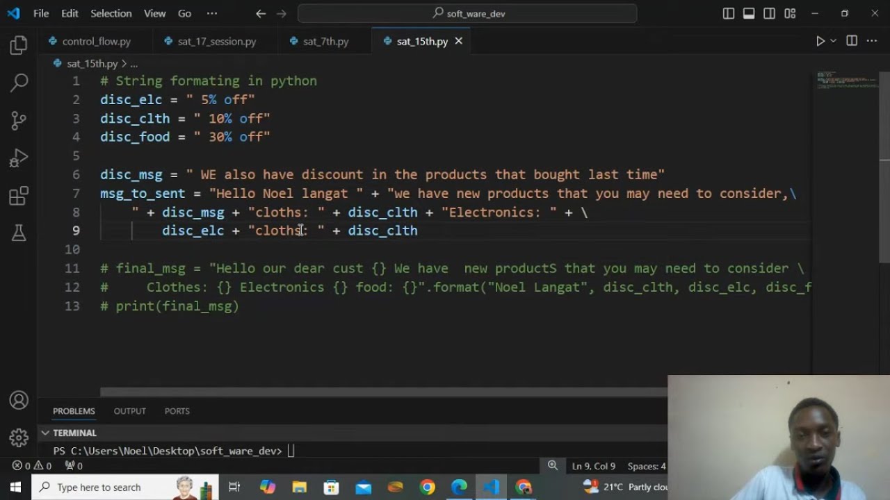 Python String Formatting Beginner Tutorial Youtube