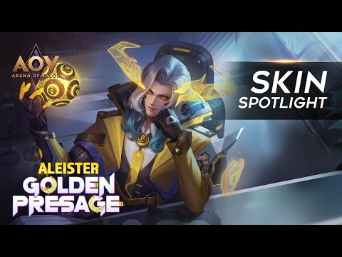 Aleister Golden Presage Skin Spotlight - Garena AOV (Arena of Valor ...