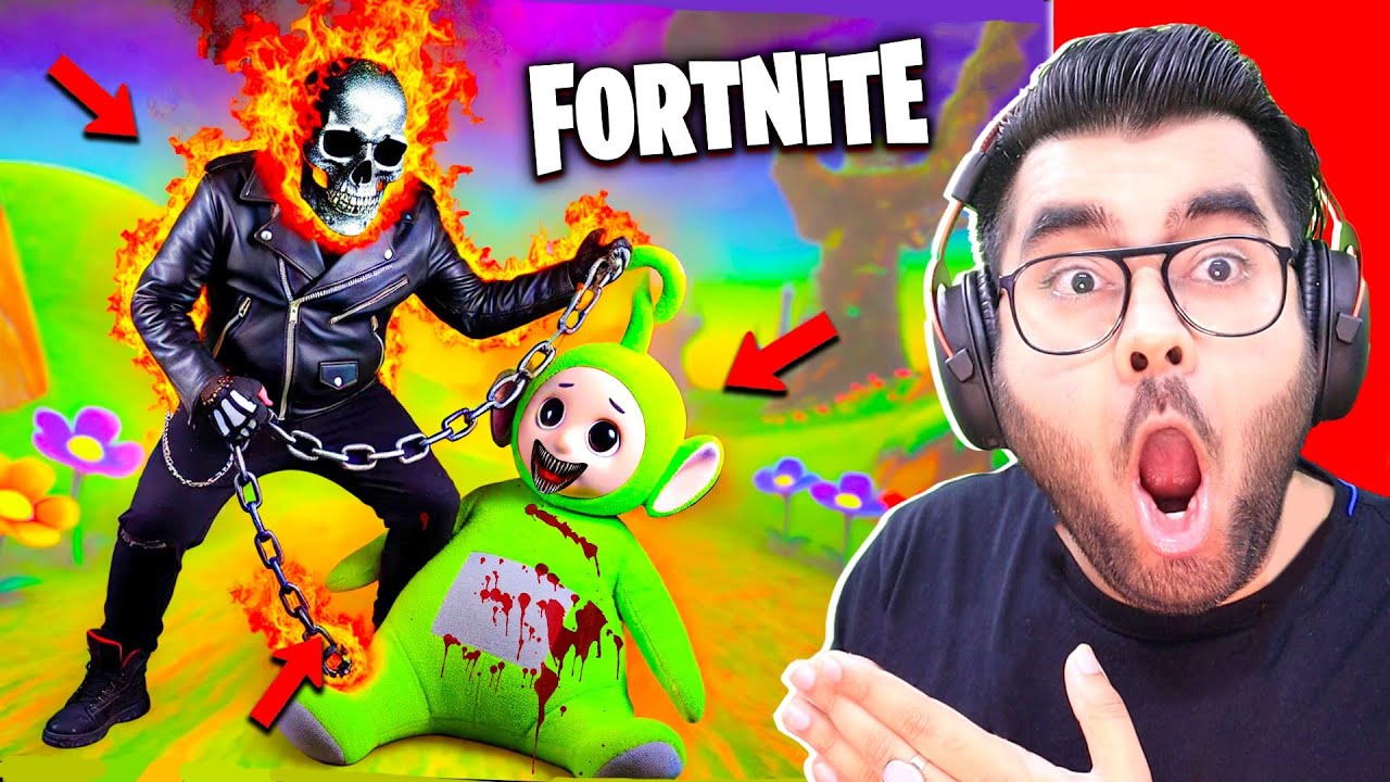 🔥 GHOST RIDER in Fortnite 😱 | Scary Teletubbies 😱 | Hitesh KS - YouTube
