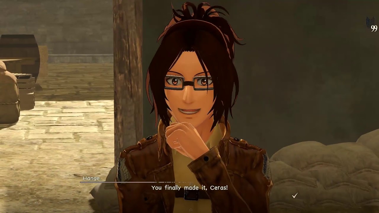 Attack on Titan 2 (PC) - Part 26 (Dialog) (Hange/Erwin/Miche) - YouTube