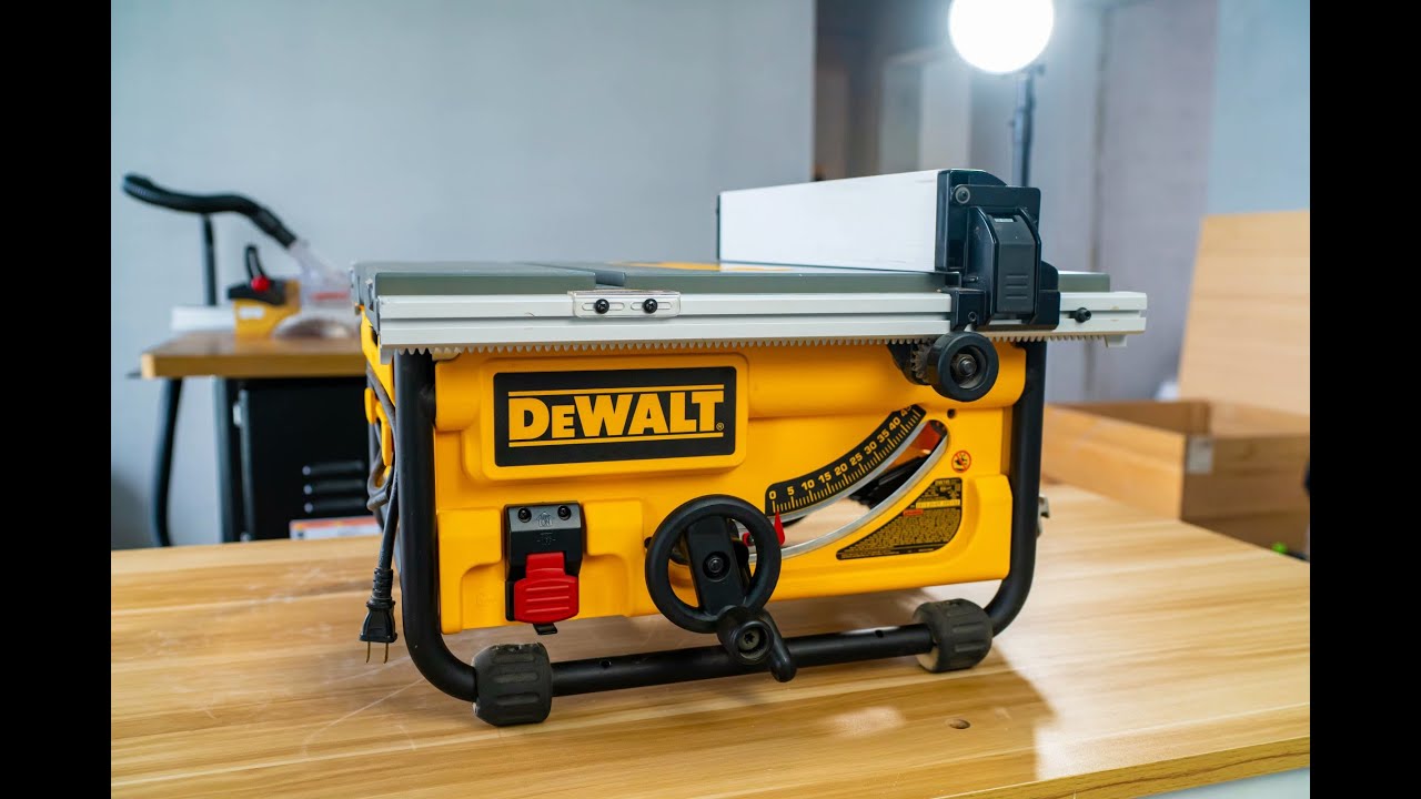 DeWalt DW745 table saw trial experience DW745 台锯试用体验 - YouTube