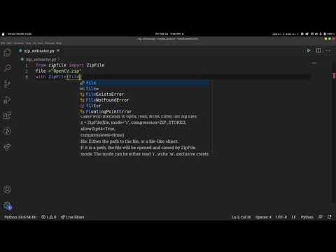 Zip file extractor using Python || ZipExtractor || Simple Python Project - YouTube