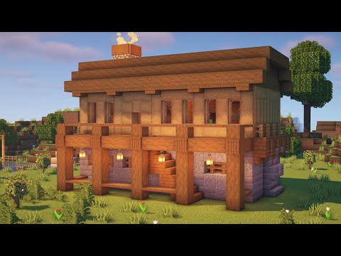 Minecraft - Survival House Tutorial - YouTube