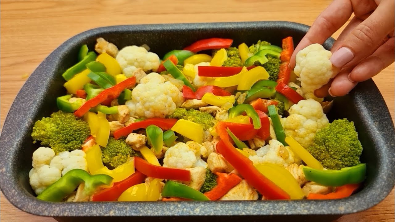 Leckeres und gesundes Essen Ein schnelles Rezept für Hähnchenfilet mit ...