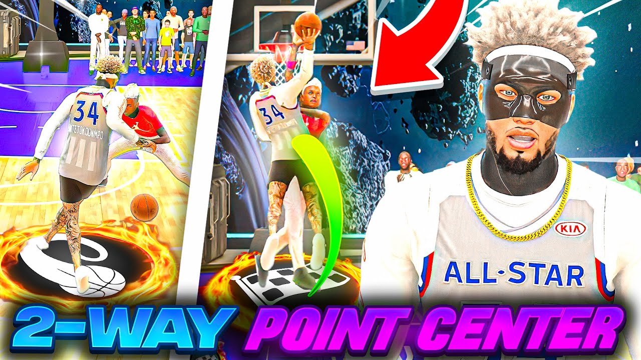 This *NEW* 2-Way POINT CENTER Is GAME BREAKING! BEST RARE BUILD IN 2K24 ...