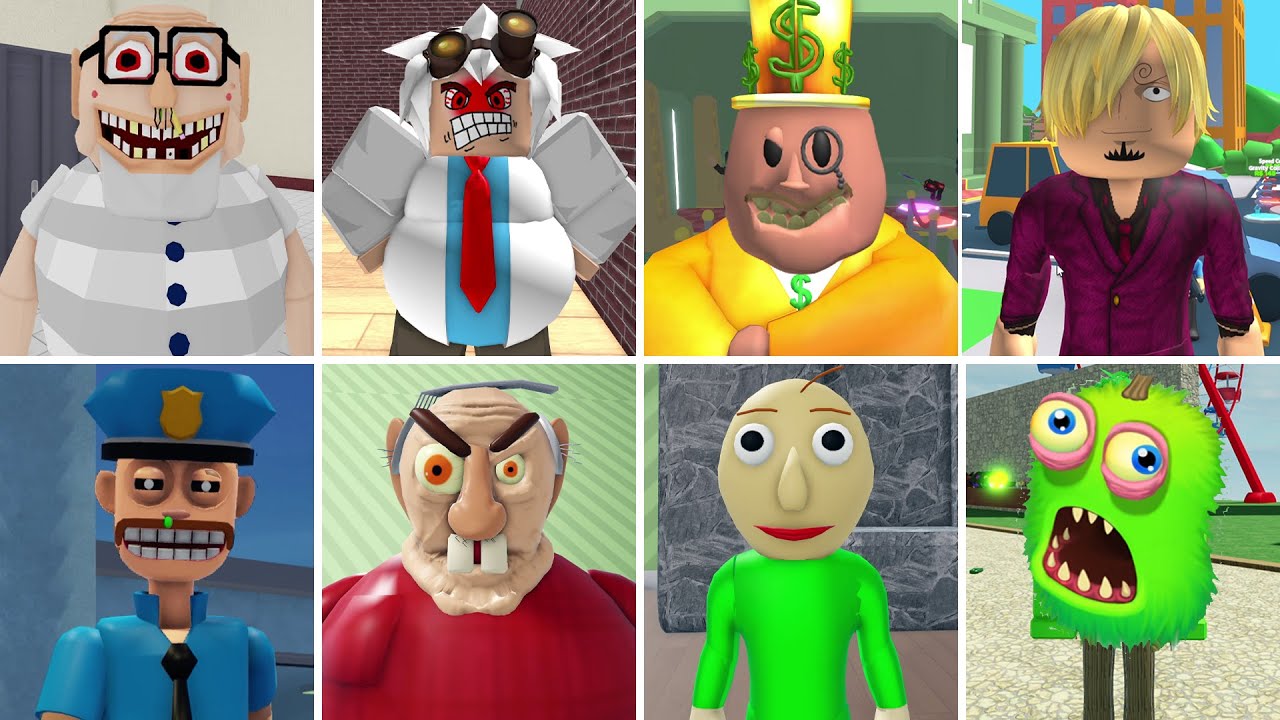 Singing Monster - Baldi Basics - Sanji Speed Run in Escape Math Teacher ...