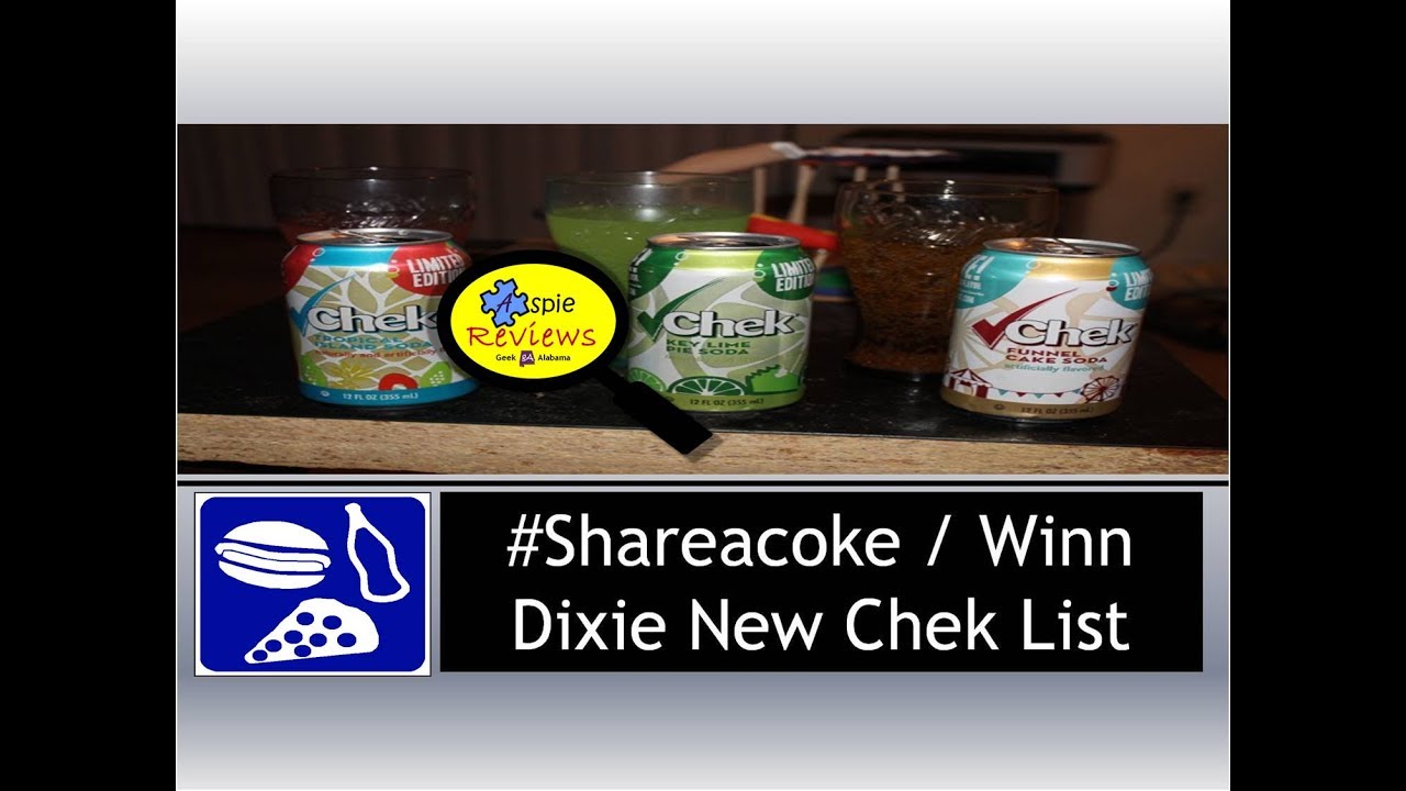 #ShareaCoke Campaign / Winn-Dixie's New Chek List Soda Review - YouTube