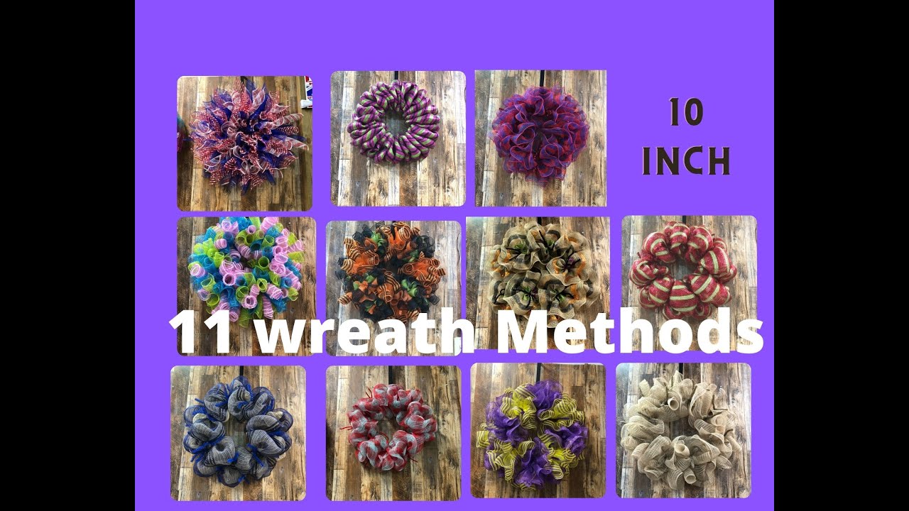 11 Different Methods wreath bases with 10 inch mesh|Hard Working Mom ...