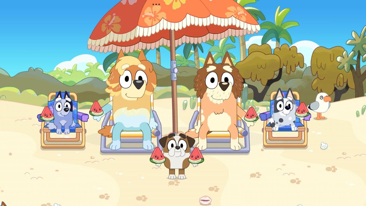 Bluey: Watermelon 🍉 Party On Beach ⛱️ 14 - YouTube