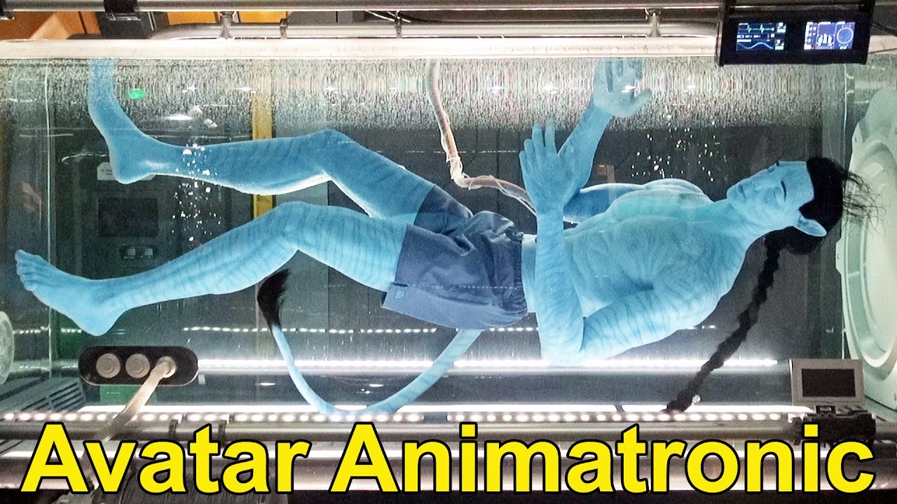Intriguing "Avatar" Animatronic in Flight of Passage Queue, Pandora ...