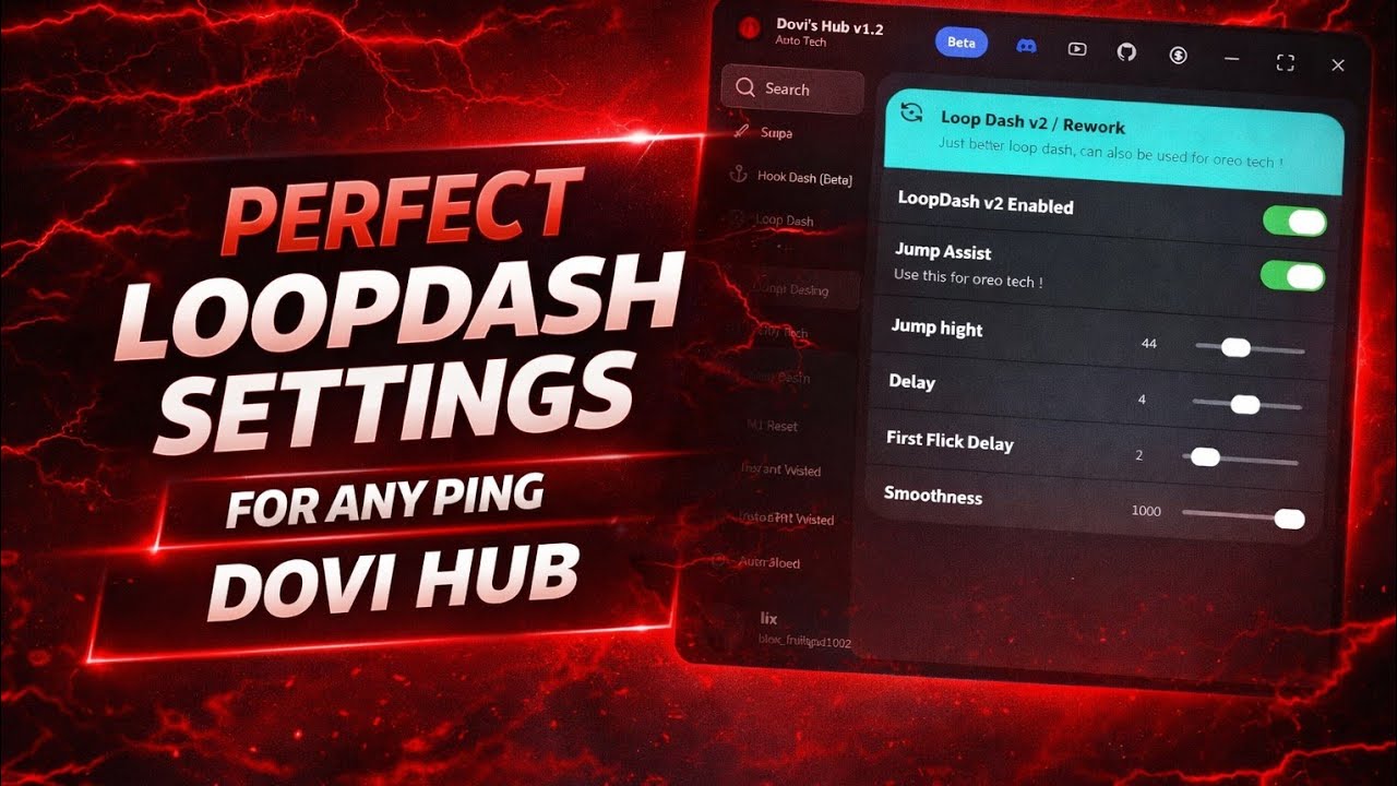 HOW TO MAKE THE PERFECT LOOPDASH V2 FOR YOUR PING! | DOVI HUB 1.2 - YouTube
