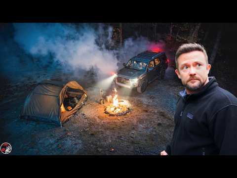 Setting Up a Remote Hot Tent Late Spring Camp - Overnight Adventure