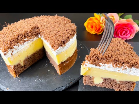 Büyükannem bu pastayı haftada üç kez pişiriyor! Ucuz ve lezzetli kek!