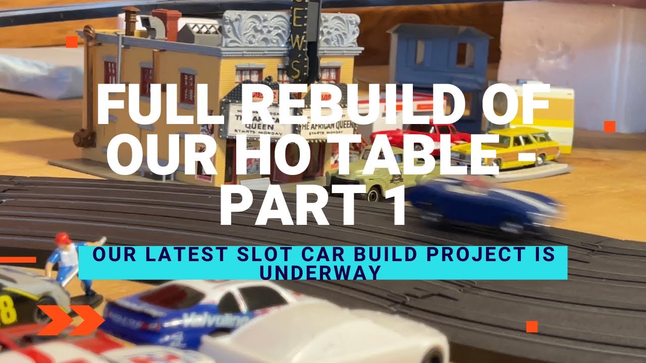 Rebuilding and Lowering the Slot Car Table. - YouTube