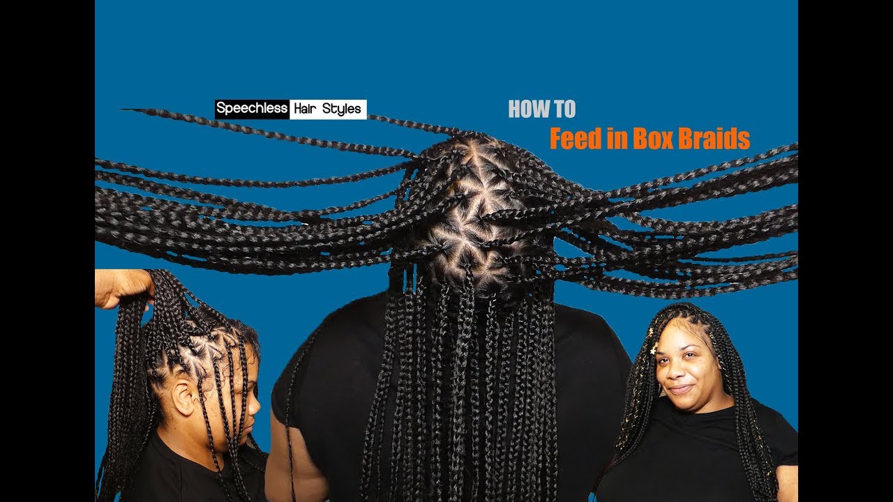 How to feed in Box Braids prt.1 CLIENT GOT EXCITED! - YouTube