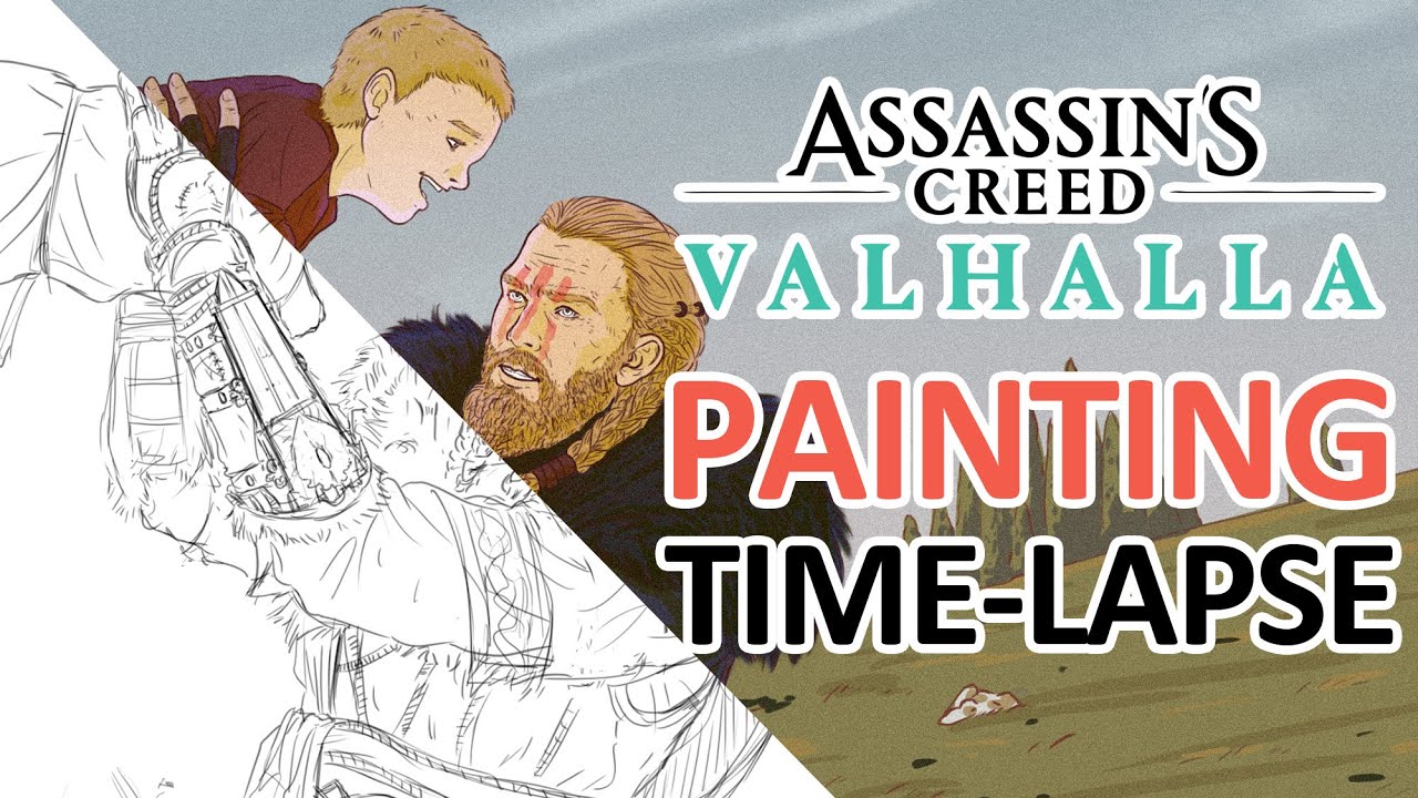 Assassin's Creed Valhalla Painting [Time-lapse] - YouTube