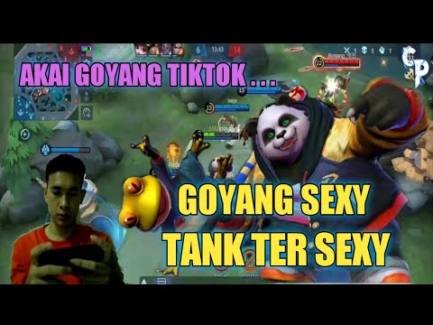 AKAI GOYANG TIKTOK OBRAK ABRIK SEMUA MUSUH TANK TERSEXY - MOBILE LEGENDS