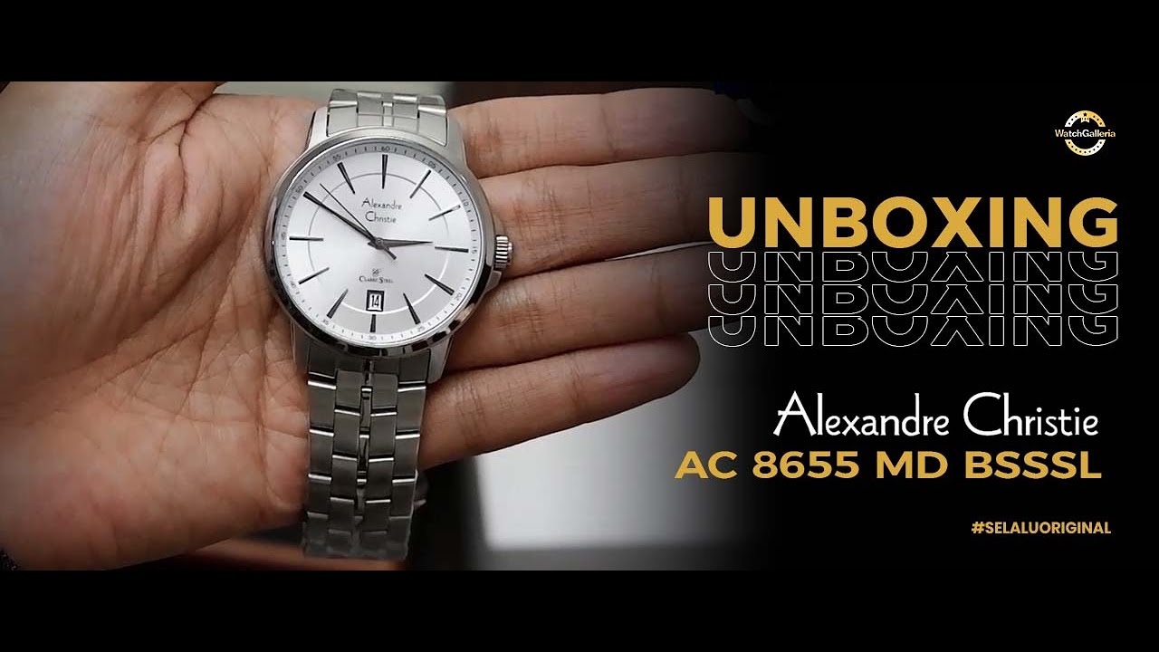 UNBOXING JAM TANGAN ALEXANDRE CHRISTIE / Alexander Christie AC 8655 MD ...