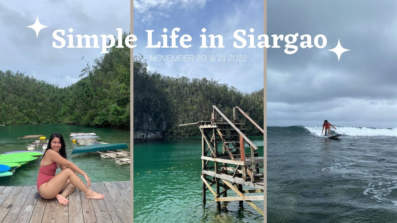 SIMPLE LIFE IN SIARGAO I Surfing, Cloud 9, Magpupungko Beach 🌊I ERICKA ...