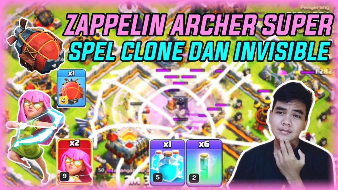 STRATEGI TH 11 ZAPPELIN ARCHER SUPER DAN SPEL CLONE SANGAT WAJIB DI ...