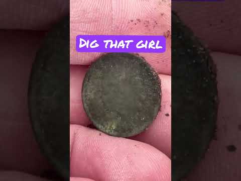 Coin spill dig that girl! #shorts #metaldetecting #noktalegend #treasure