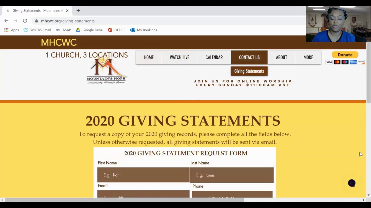 How to Order Your 2020 Giving Statements - YouTube