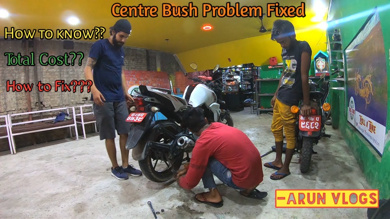 CENTER BUSH PROBLEM IN BIKE AND FIXED IT || ROLL A BIKE MAINTENANCE ...