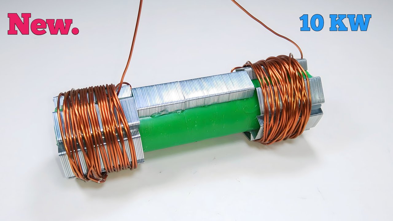 New Powerful 220V 10KW Free Energy Generator Using PVC Pipe And ...