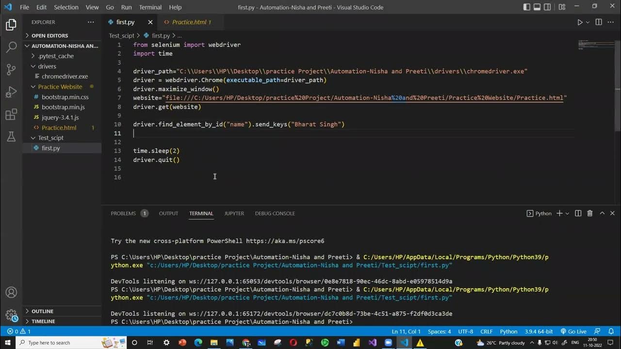 1 Selenium Interacting with web elements - YouTube