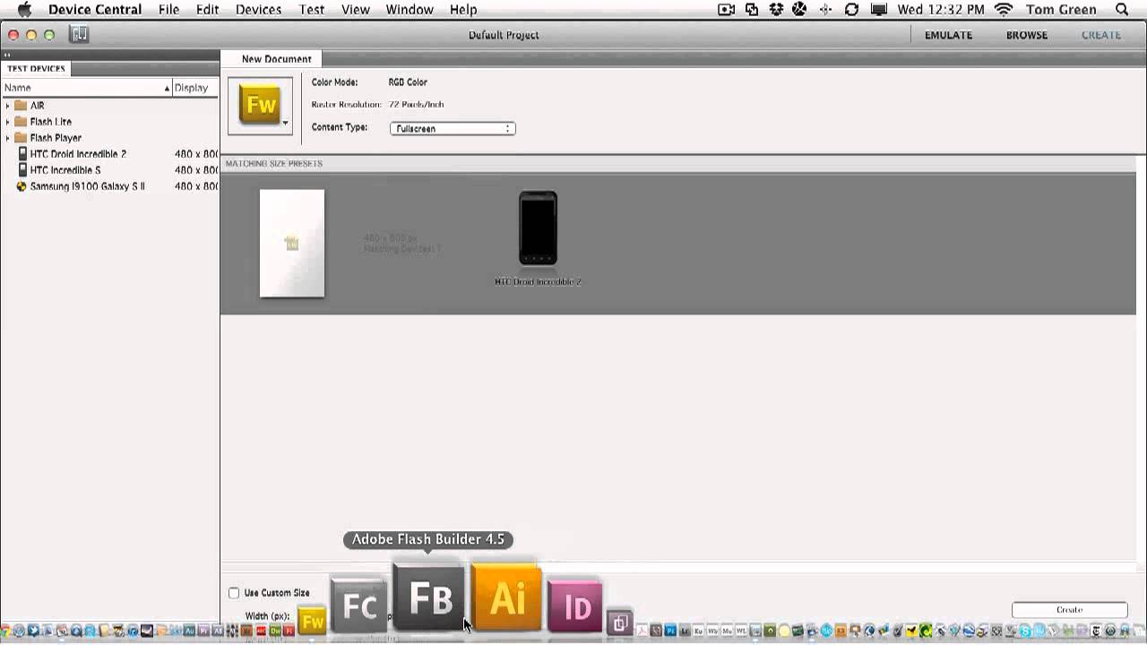 Fireworks CS5: Using Fireworks and Device Central - YouTube