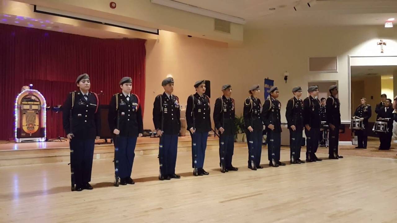 Naples High School ROTC Drill Team and Drum Corps - YouTube