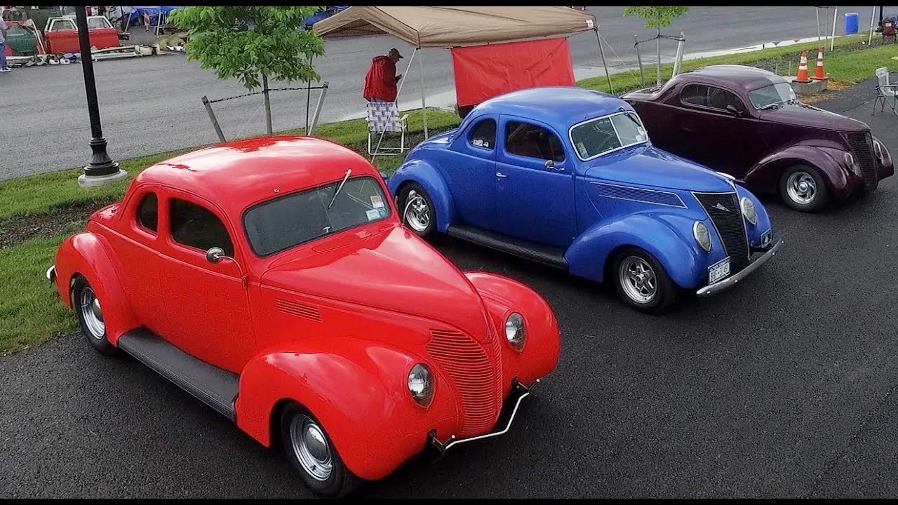 Cruise above the hot rods of the Syracuse Nationals Car Show - YouTube