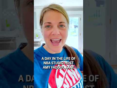 A Day in the Life of NBA Studio Host Amy Fadool - YouTube