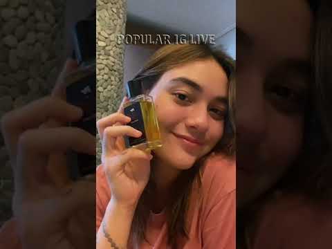 Demi Langston LIVE Instagram Tes Wangi Parfum