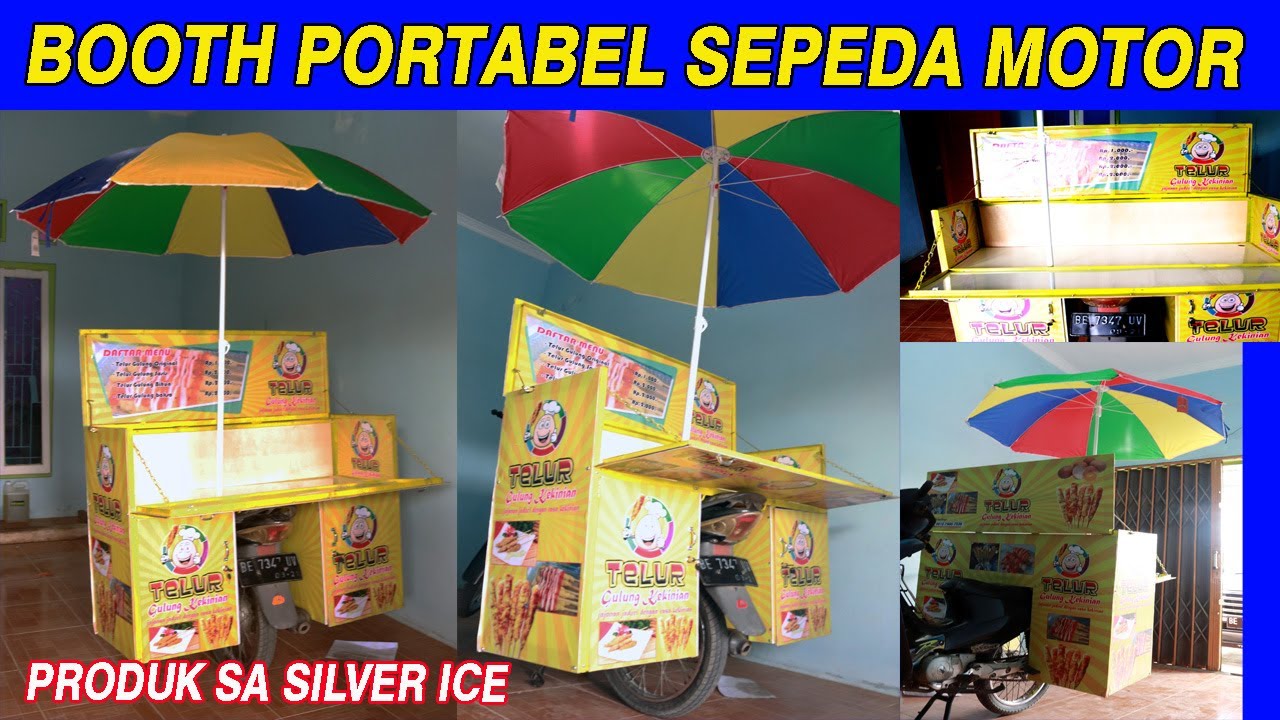BOOTH PORTABEL SEPEDA MOTOR I produk Sa Silver Ice - YouTube