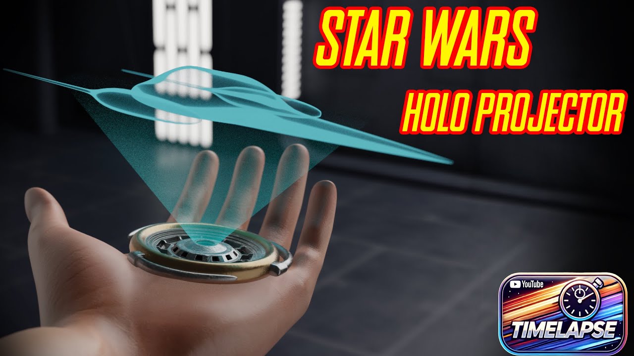 Star wars 3D Holo Projector Timelapse - YouTube