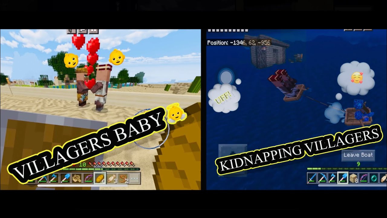GamePlay Of Minecraft kidnapping villagers for your village #minecraft ...