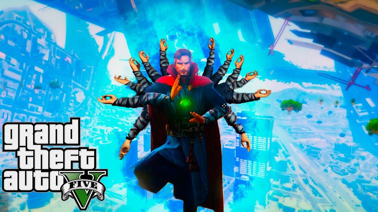 DOCTOR STRANGE UTILIZA LA GEMA DEL TIEMPO EN GTA 5 | NUEVOS PODERES ...