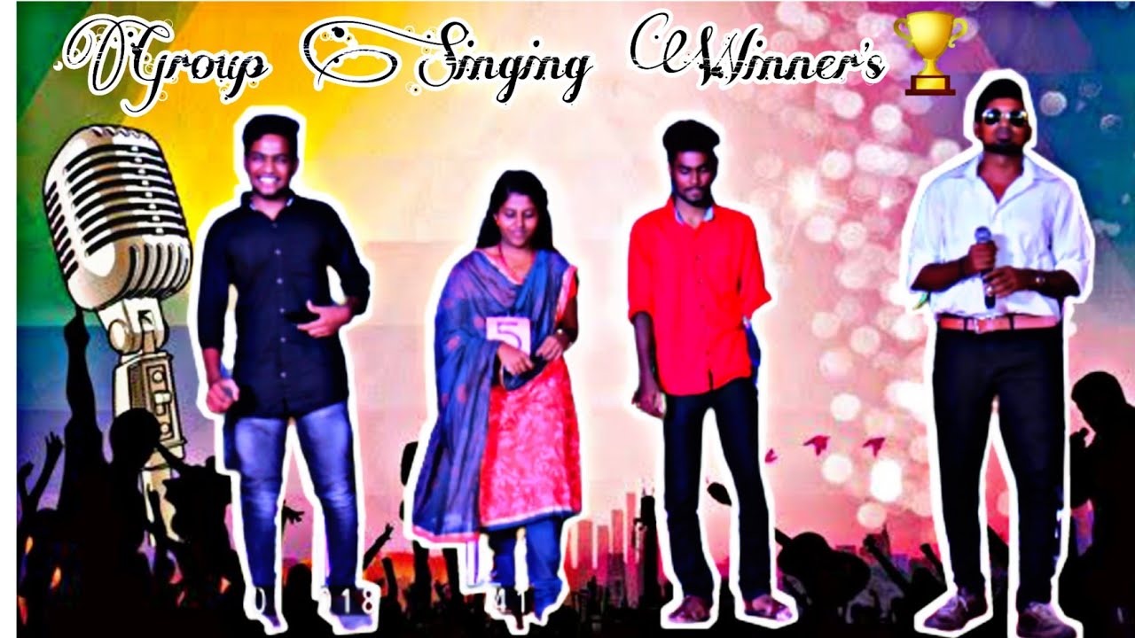 #Group singing performance in college | College day group song singing ...