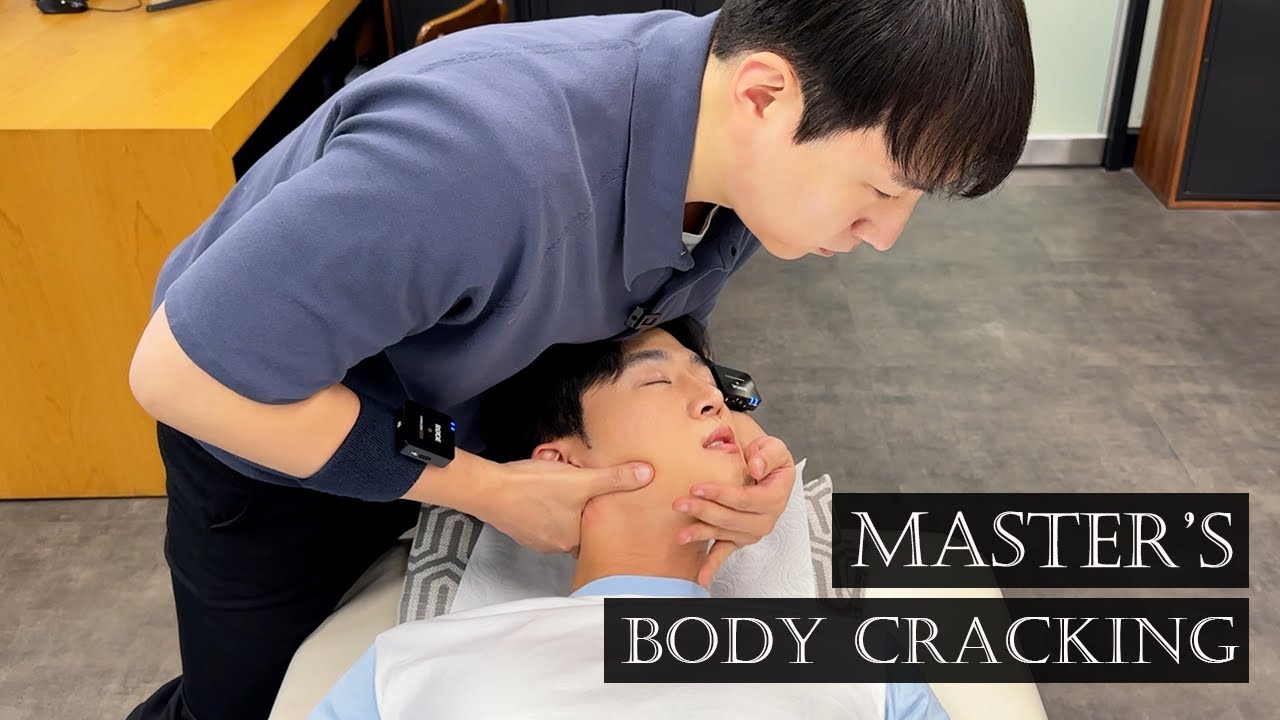 ASMR 대기 예약만 두 달, 체형 교정 마스터의 뼈소리 | Korean crack master's bone sounding ...