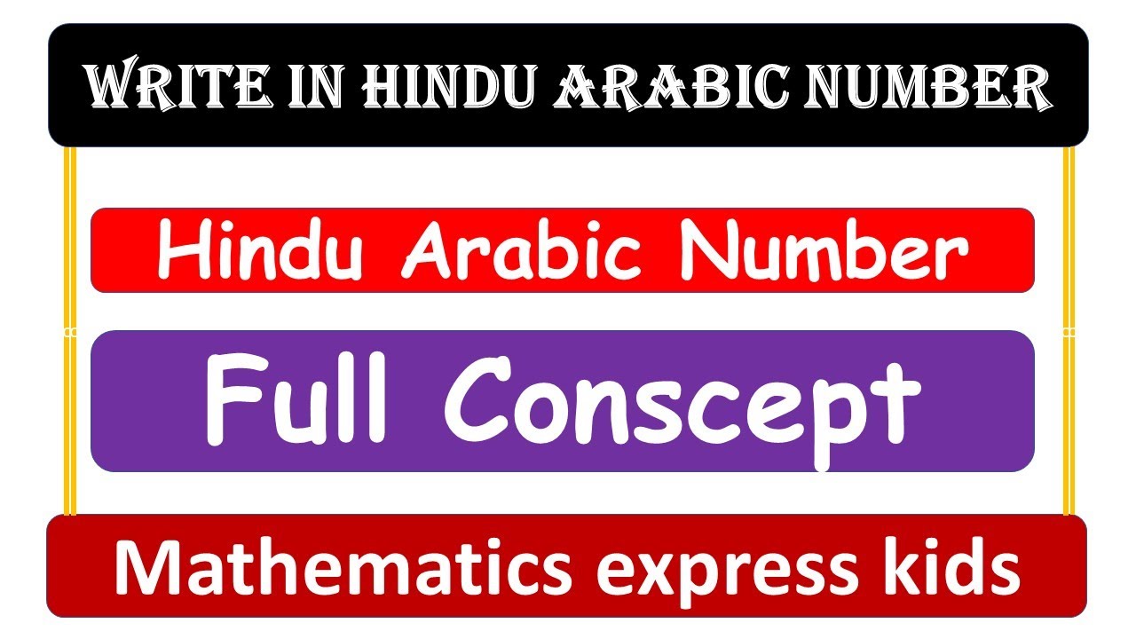 Write in Hindu Arabic number. Hindu Arabic number. Mathematics Express ...