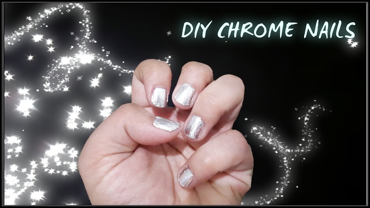 DIY Chrome Nail Aluminium foil | Pinterest Inspired DIY - YouTube