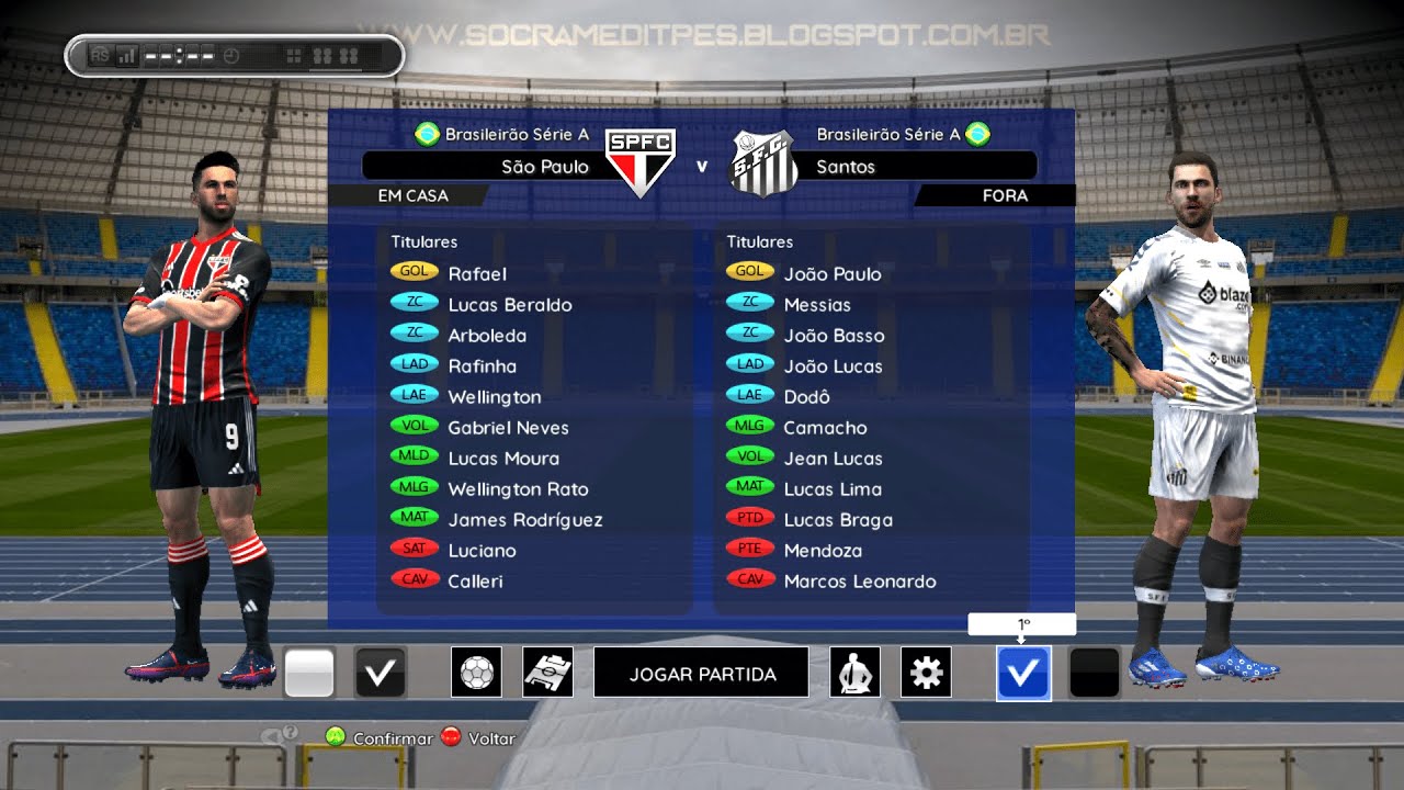 CLÁSSICO SAN SAO NO PES 2013 100% ATUALIZADO PELA SÉRIE A - SÃO PAULO X ...