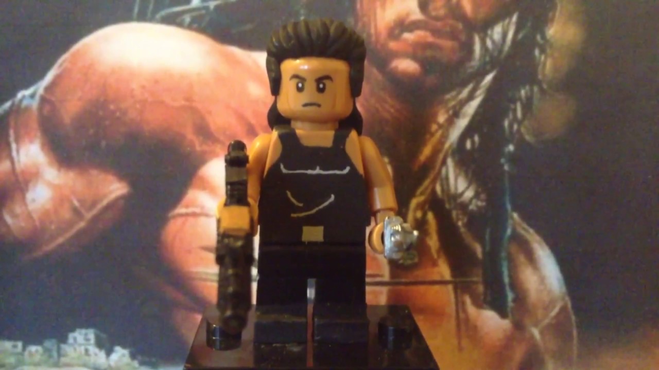 Custom Lego John Rambo Minifigure Showcase - YouTube