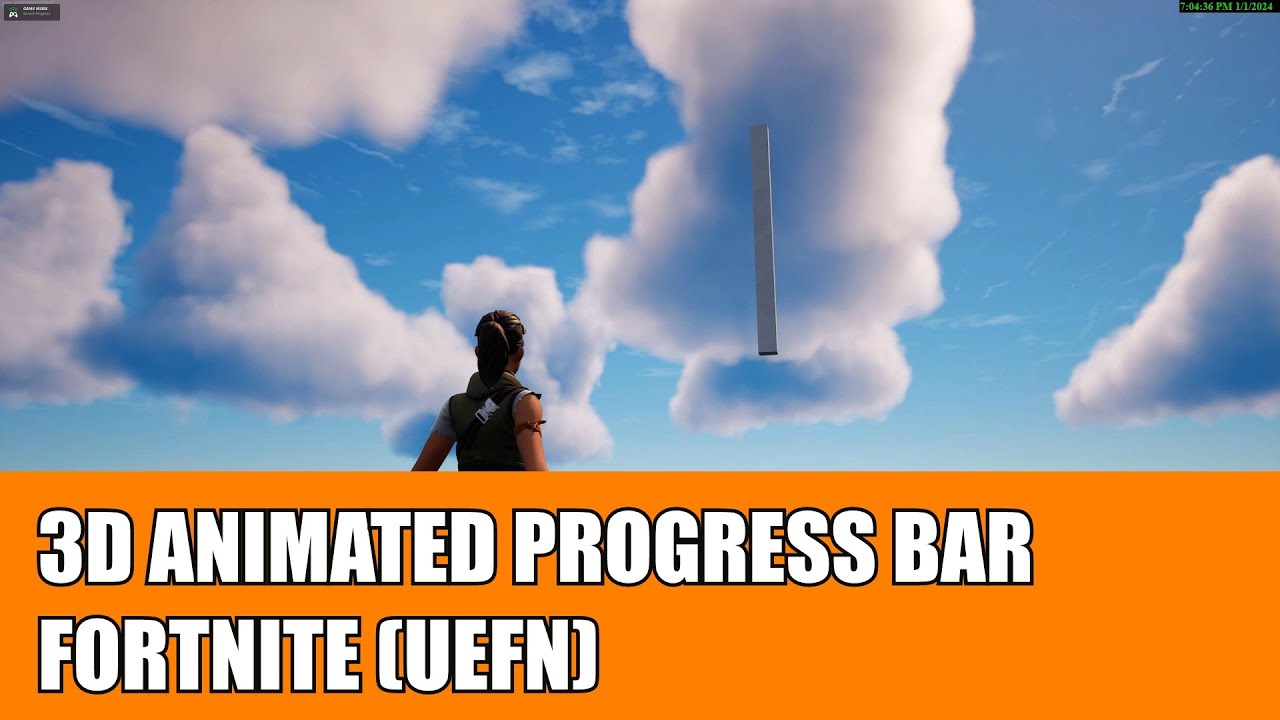 3D ANIMATED PROGRESS BAR (FADE AWAY EFFECT) in FORTNITE (UEFN) - YouTube