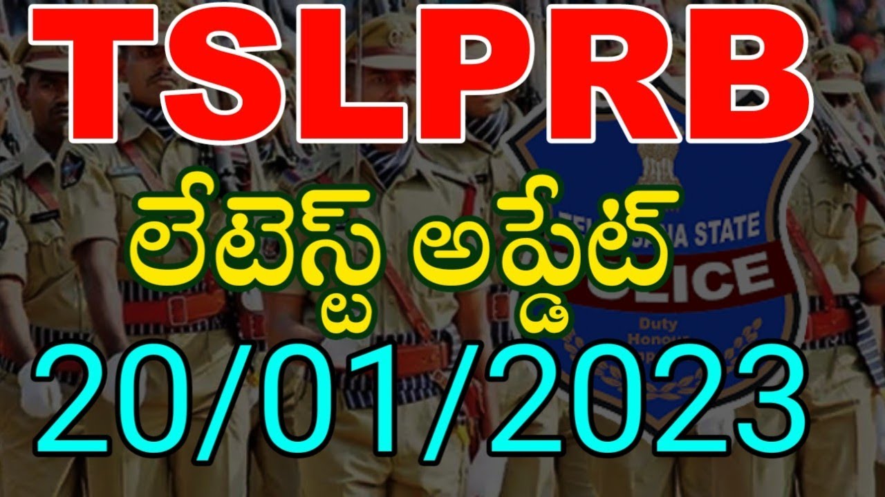 TSLPRB LATEST UPDATE 20/01/2023//TSLPRB LATEST NEWS TODAY//#tslprb ...
